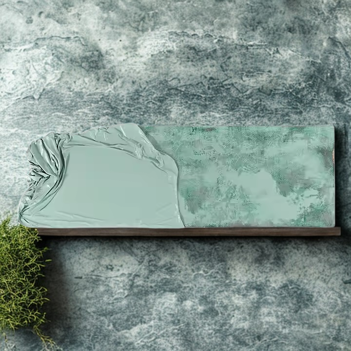 The Drape Slab – Textured Wall Panel in Sage – the blank studio.